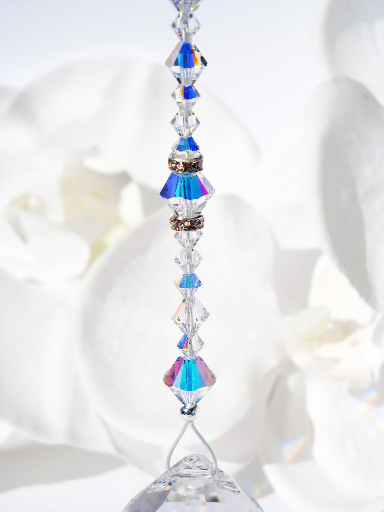 Crystal Ball Ceiling Fan Pull Chain, Light Pulls | Crystal Blue Designs