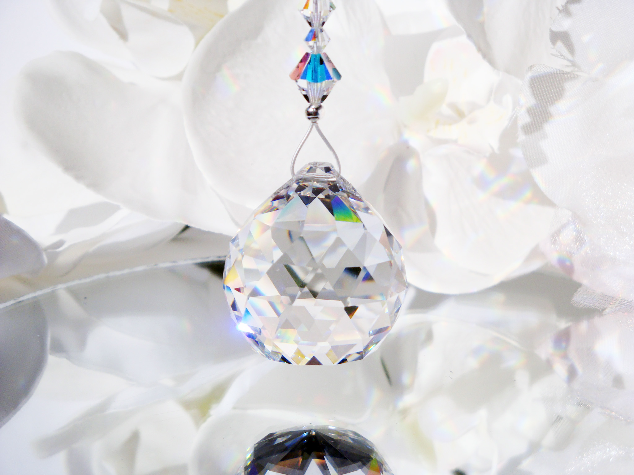 Crystal Ball Ceiling Fan Pull Chain, Light Pulls | Crystal Blue Designs