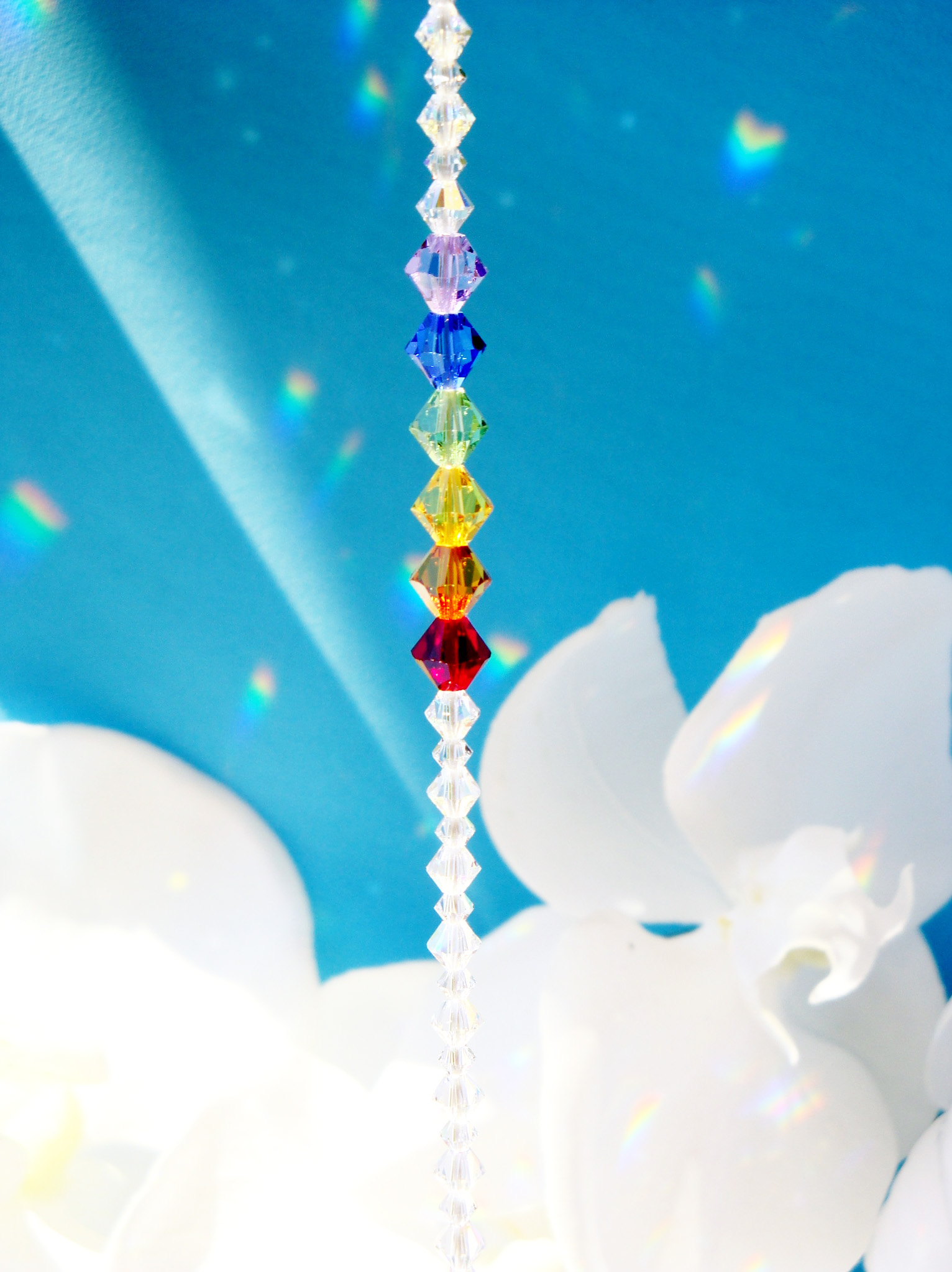 Rainbow Crystal Ball Suncatcher with Swarovski and Asfour Crystals ...